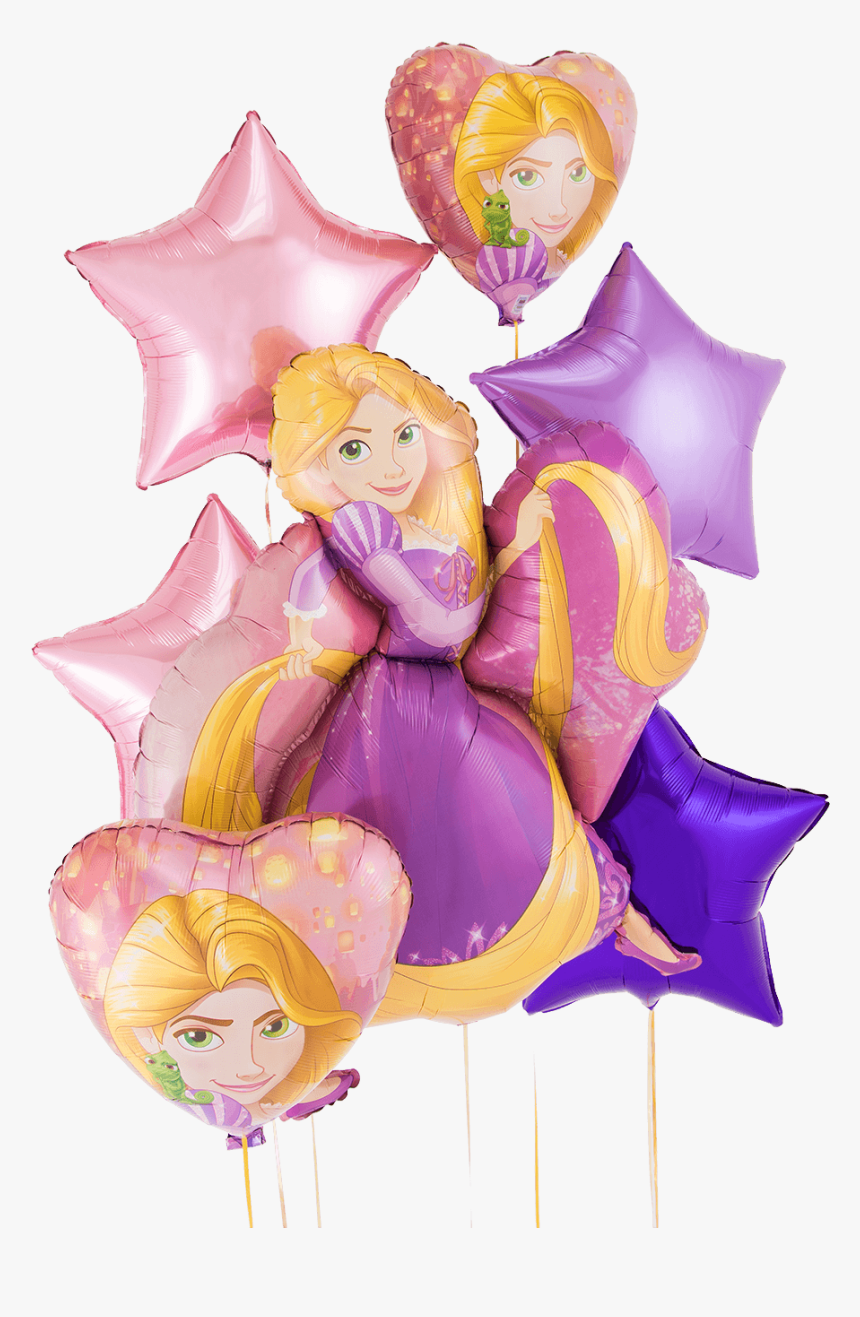 Rapunzel Heart Bunch - Rapunzel Balloons, HD Png Download , Transparent ...