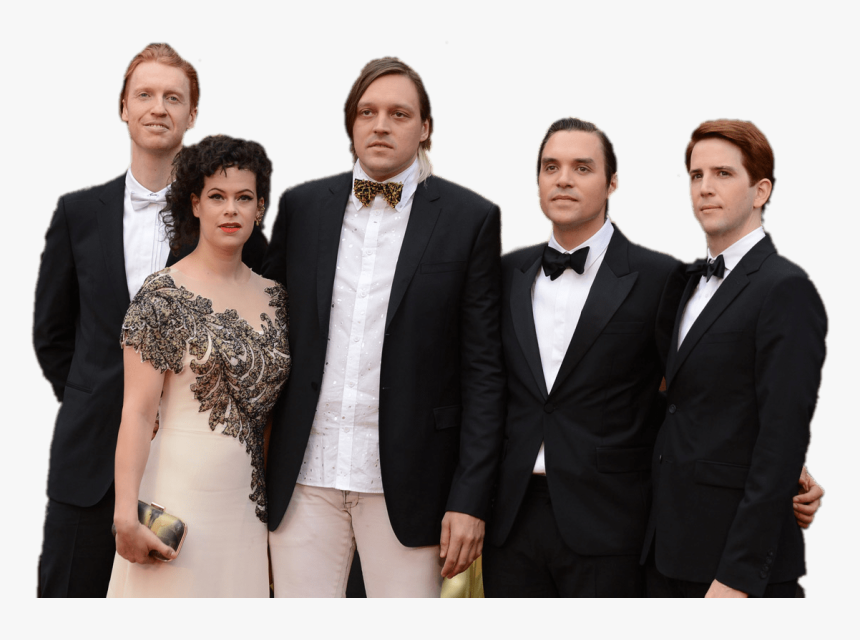 Arcade Fire Wearing Suits - Tuxedo, HD Png Download , Transparent Png ...