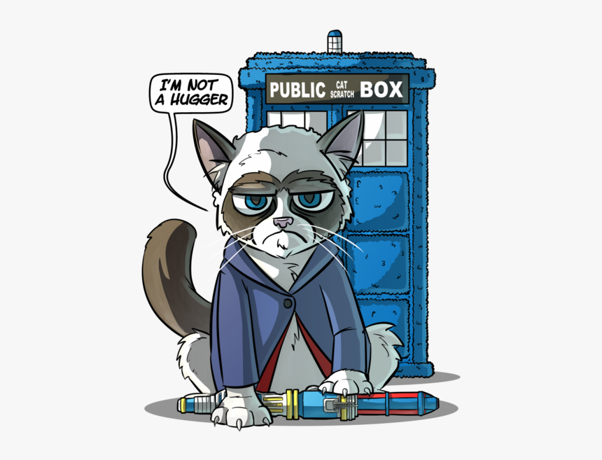 Grumpy Doctor Cat - Cartoon, HD Png Download , Transparent Png Image ...