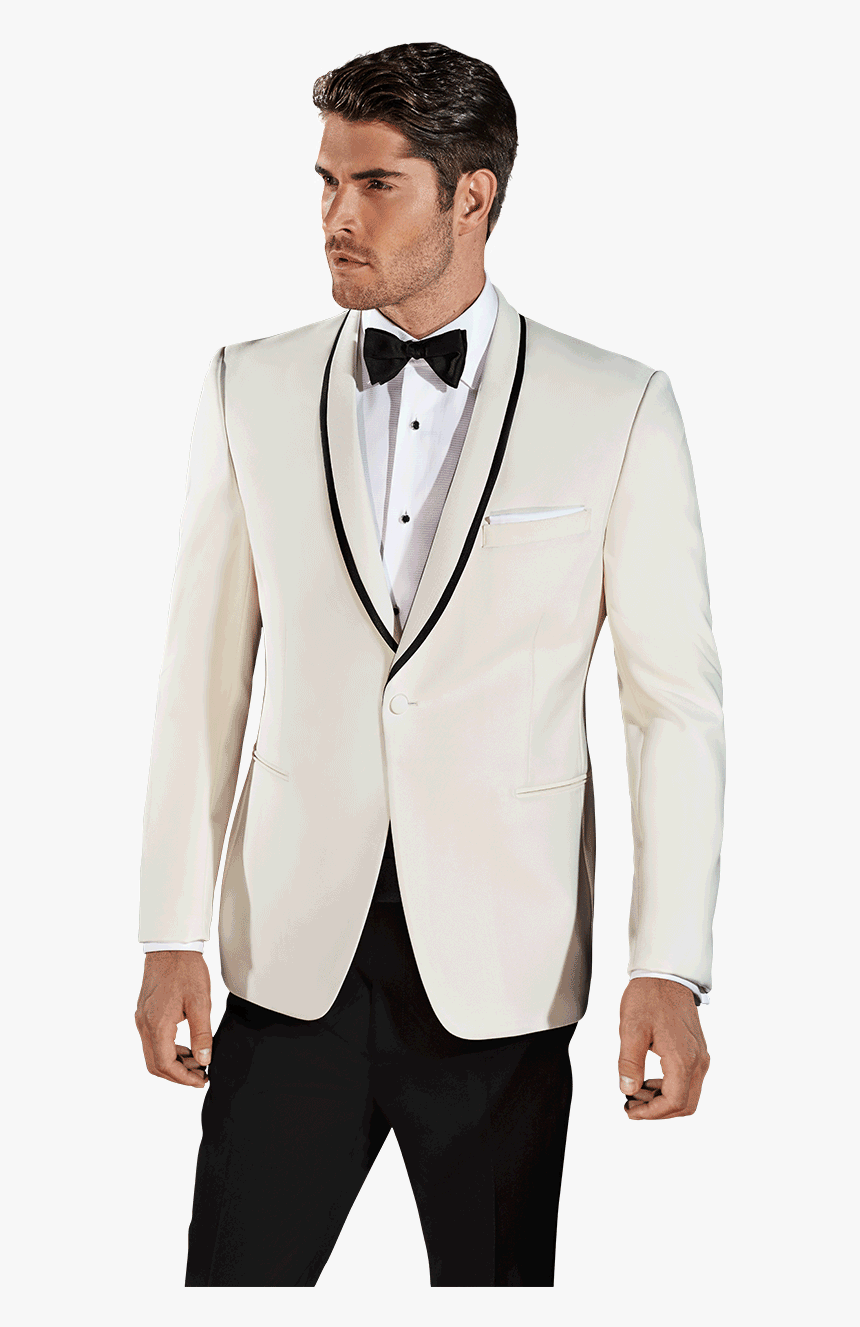 029 The White Waverly - White And Black Tux 1930s, HD Png Download ...