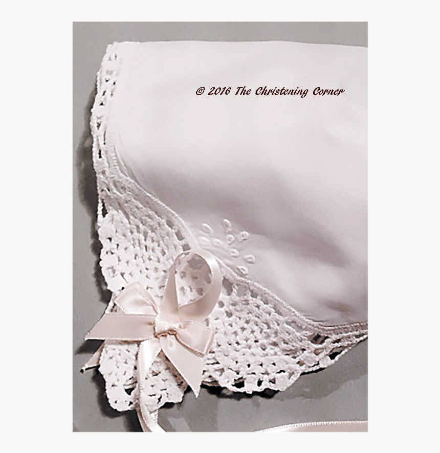 Lace Corner Baby Handkerchief Bonnet - Crochet, HD Png Download ...