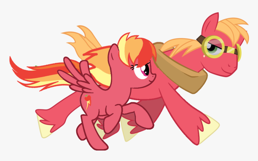 Daughter And Father Running - Mlp Rainbow Dash And Big Macintosh, HD ...