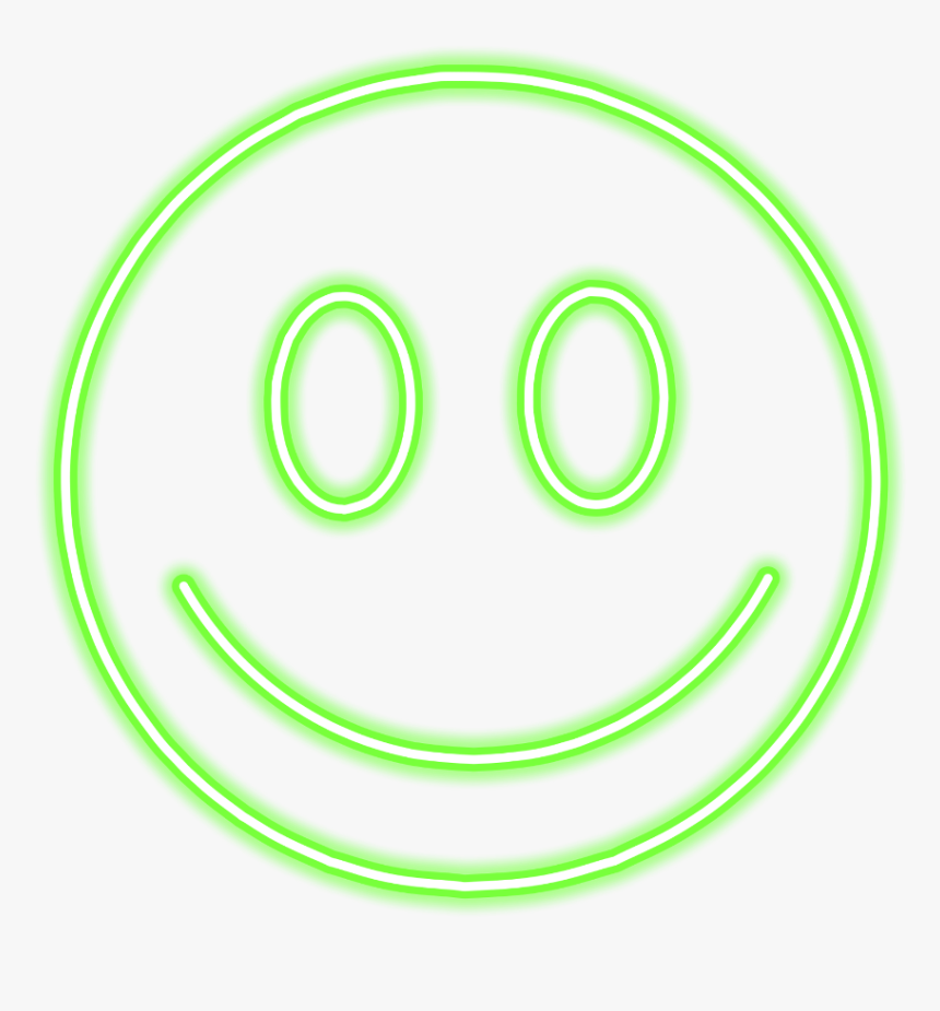 #emoji #smile #neon #green #sticker #freetoedit #mimi - Smile Emoji ...