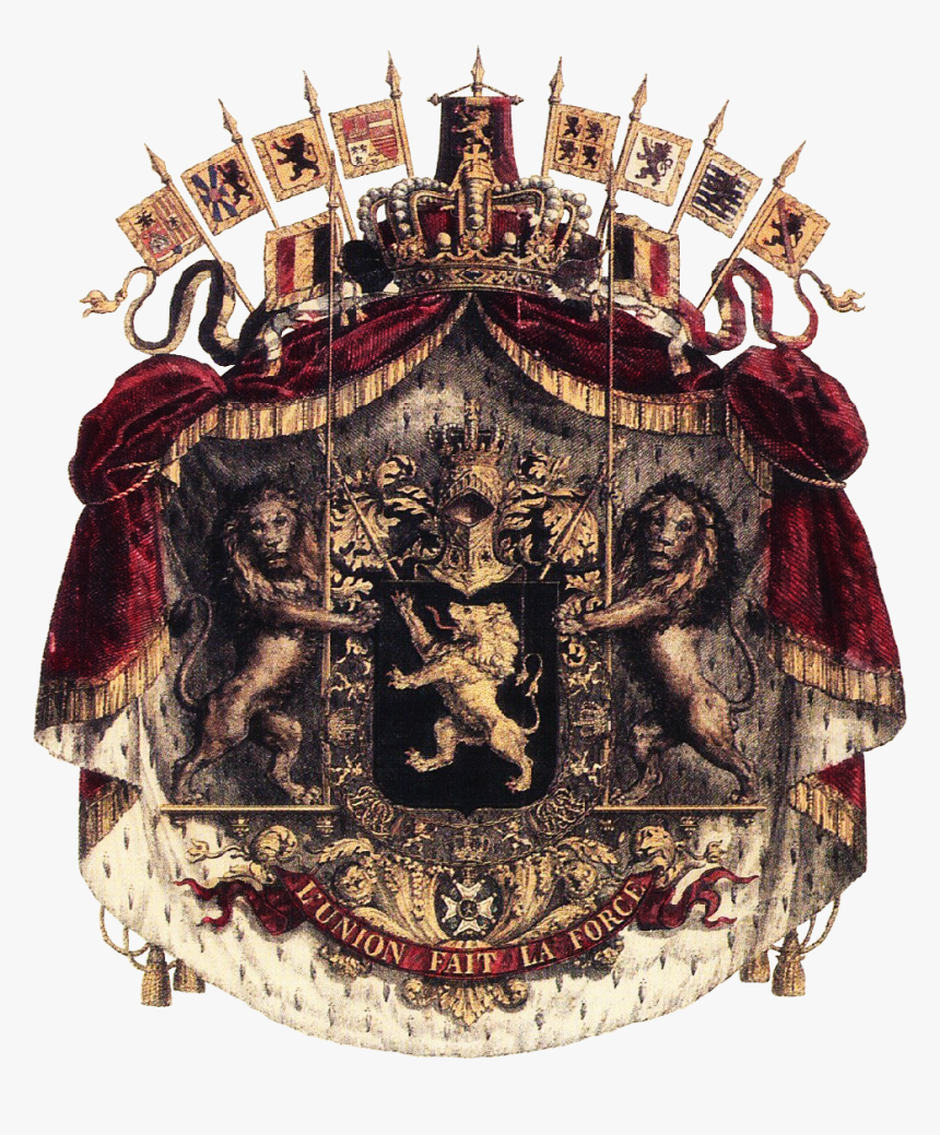 Greater Coat Of Arms Of Belgium - Belgian Royal Coats Of Arms, HD Png ...