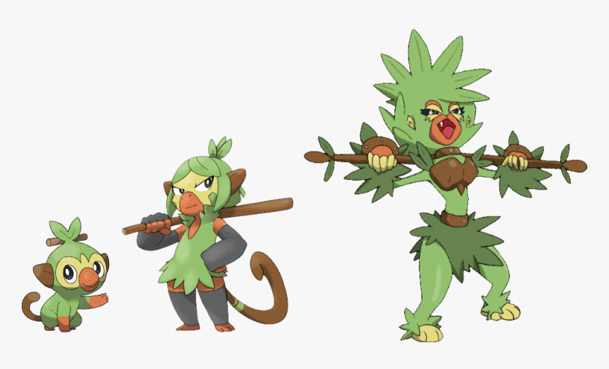 Grookey Evolution, HD Png Download , Transparent Png Image - PNGitem