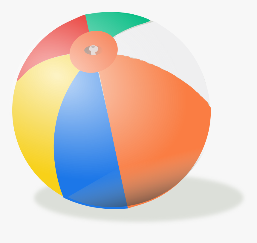 Beach Ball Svg Clip Arts - Beach Ball Clip Art, HD Png Download ...