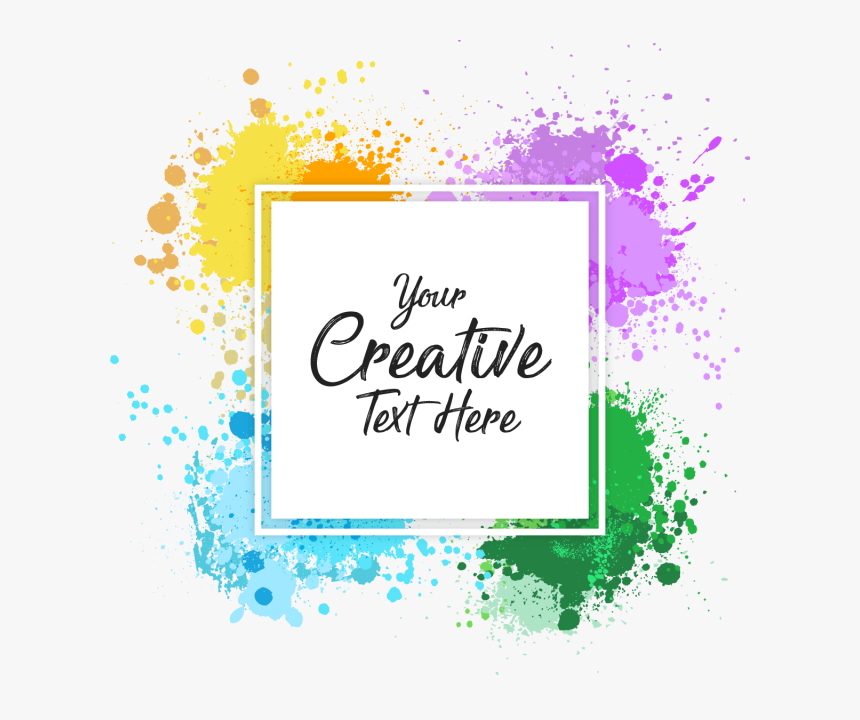 Abstract Watercolor Splash Frame - Watercolor Splash Frame Png ...