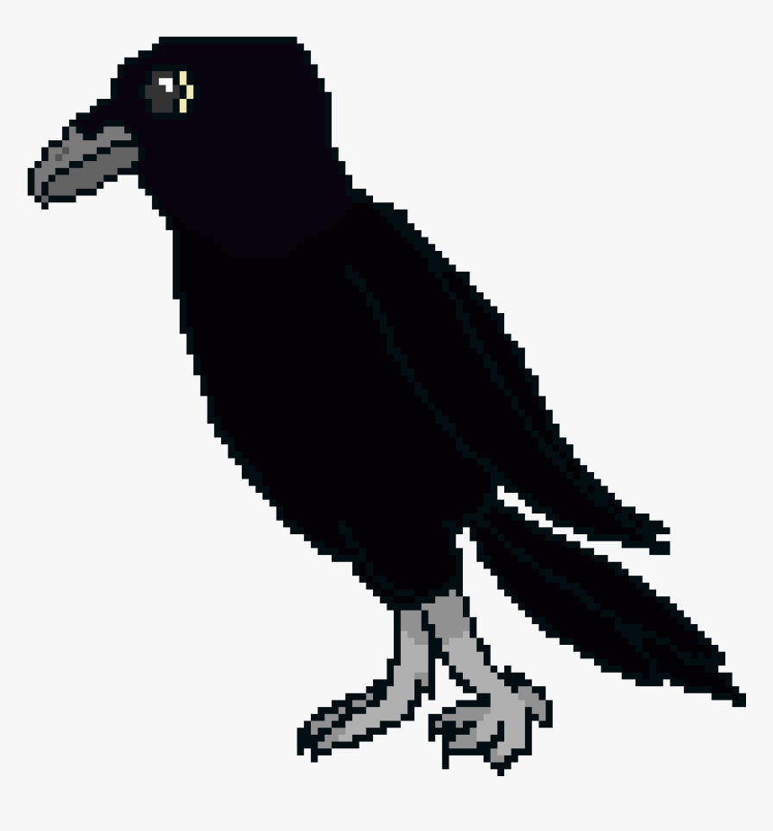 Pixel Art Crow, HD Png Download , Transparent Png Image - PNGitem