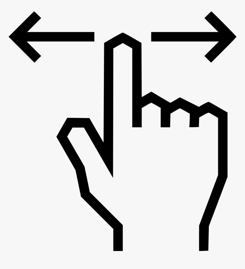 Swipe Arrow Left Right - Swipe Left Right Icon, HD Png Download ...