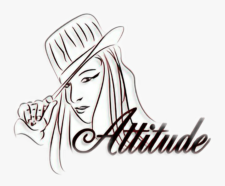 Attitude Png For Picsart , Png Download - Line Art, Transparent Png ...