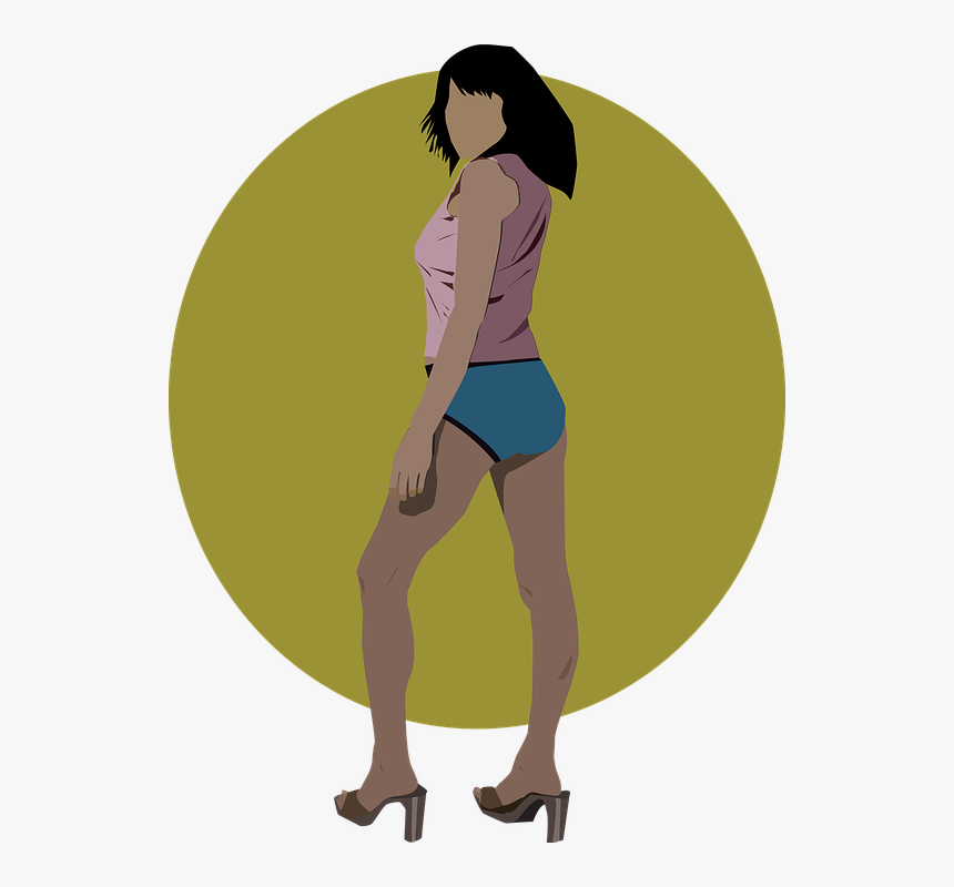 Woman, Attitude, Posture, Person, Concentration, Sexy - Cartoon, HD Png Download , Transparent ...