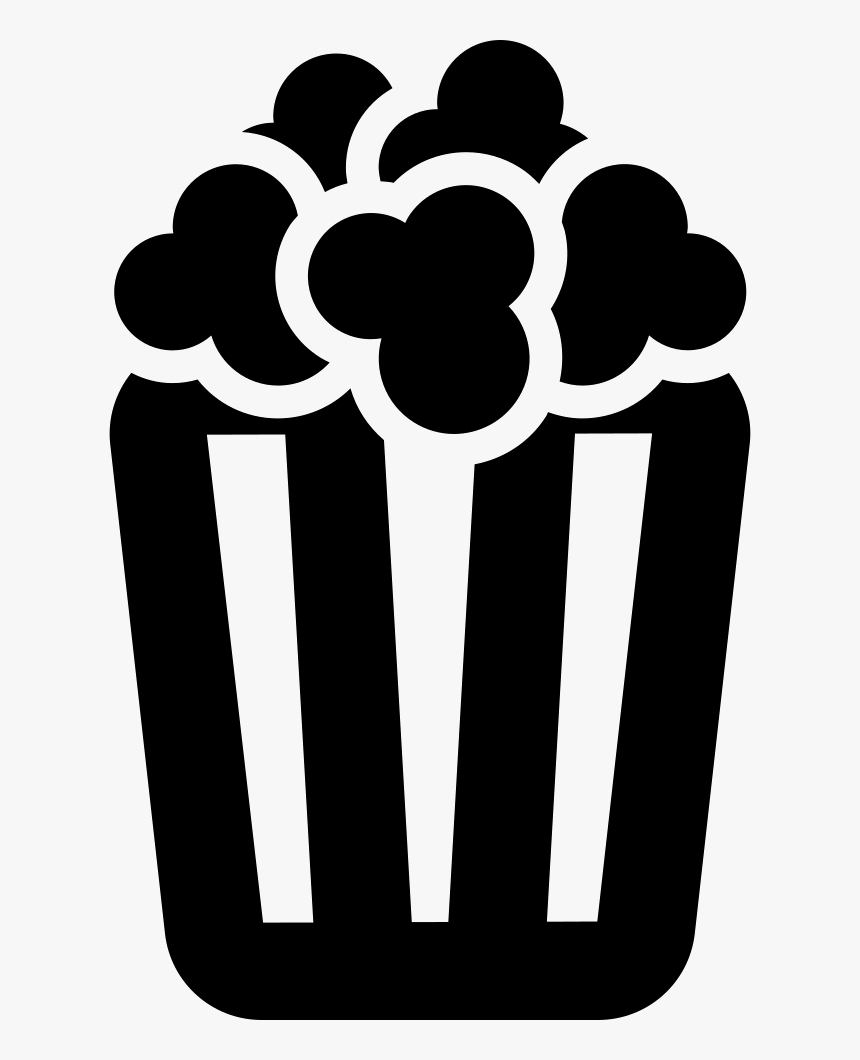 Transparent Popcorn Clipart Png - Popcorn Logo Black And White, Png ...
