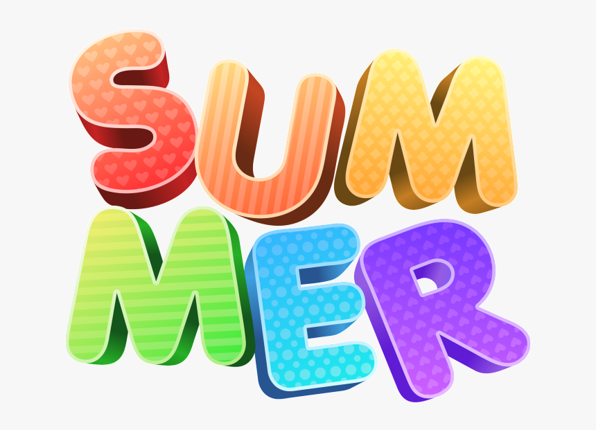 Summer Art Word Creative Element, HD Png Download , Transparent Png ...