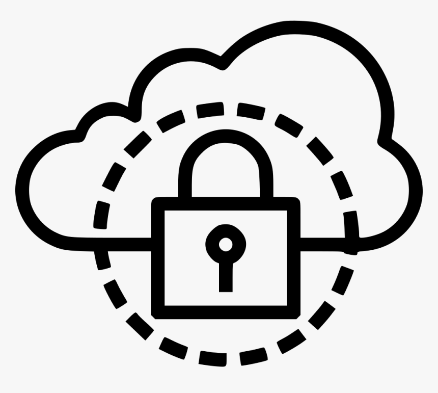 Secure Cloud Free Icon, HD Png Download , Transparent Png Image - PNGitem