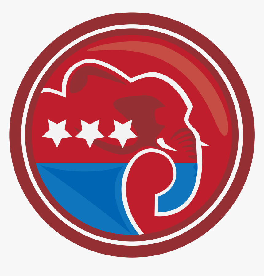 Republican Party Elephant - Republican Elephant Red Background, HD Png ...