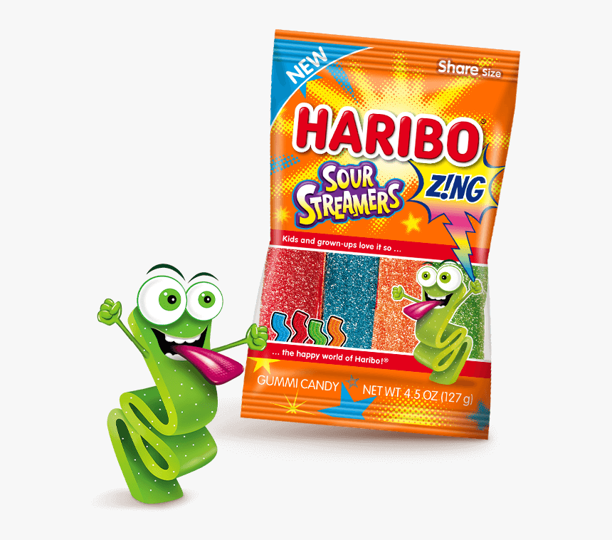 Haribo Sour Streamers, HD Png Download , Transparent Png Image - PNGitem