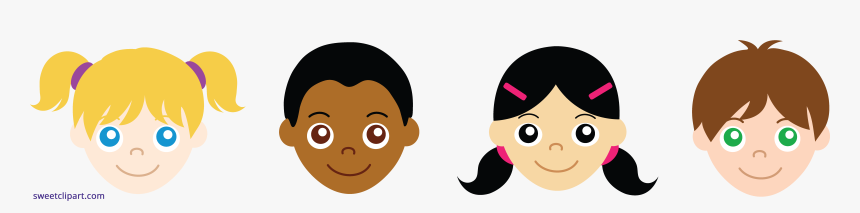 Kid Faces Clip Art