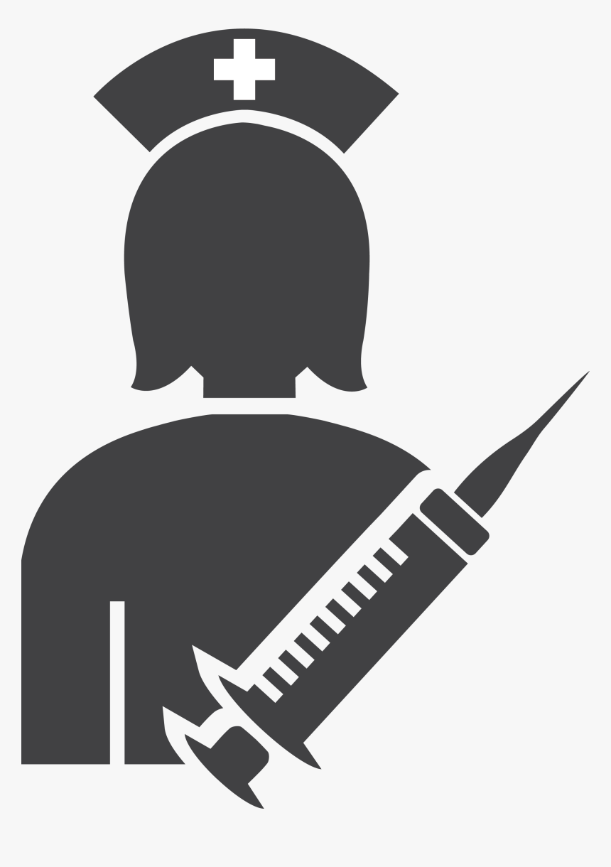 Nurse Needle Icon Png Download - Icon Medicine Black Png, Transparent ...