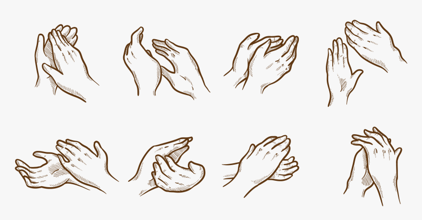 Free Clapping Hands Cliparts - Hands Clapping Drawing, HD Png Download ...