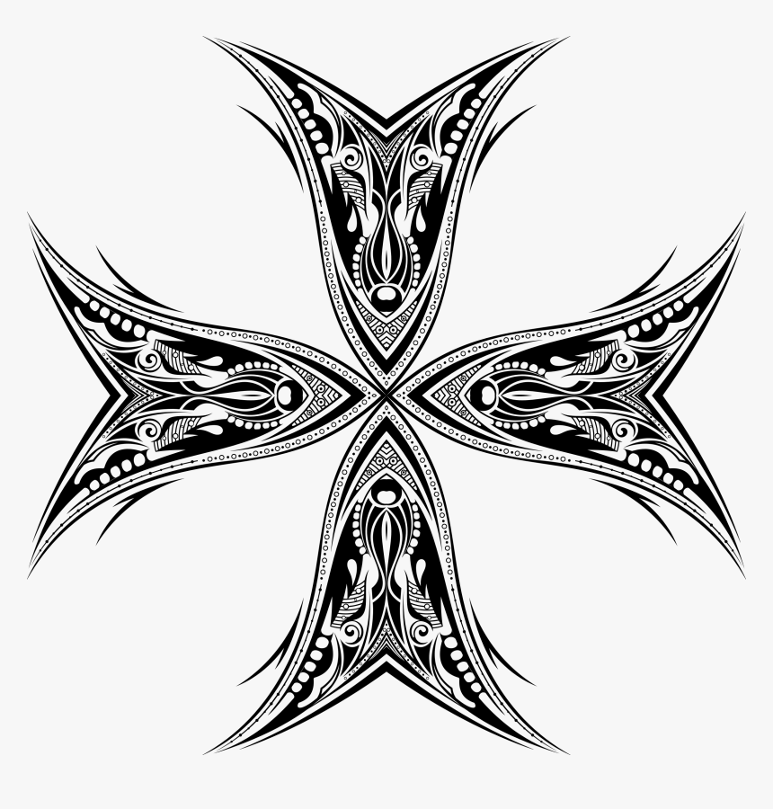 Intricate Drawing Cross - Illustration, HD Png Download , Transparent ...