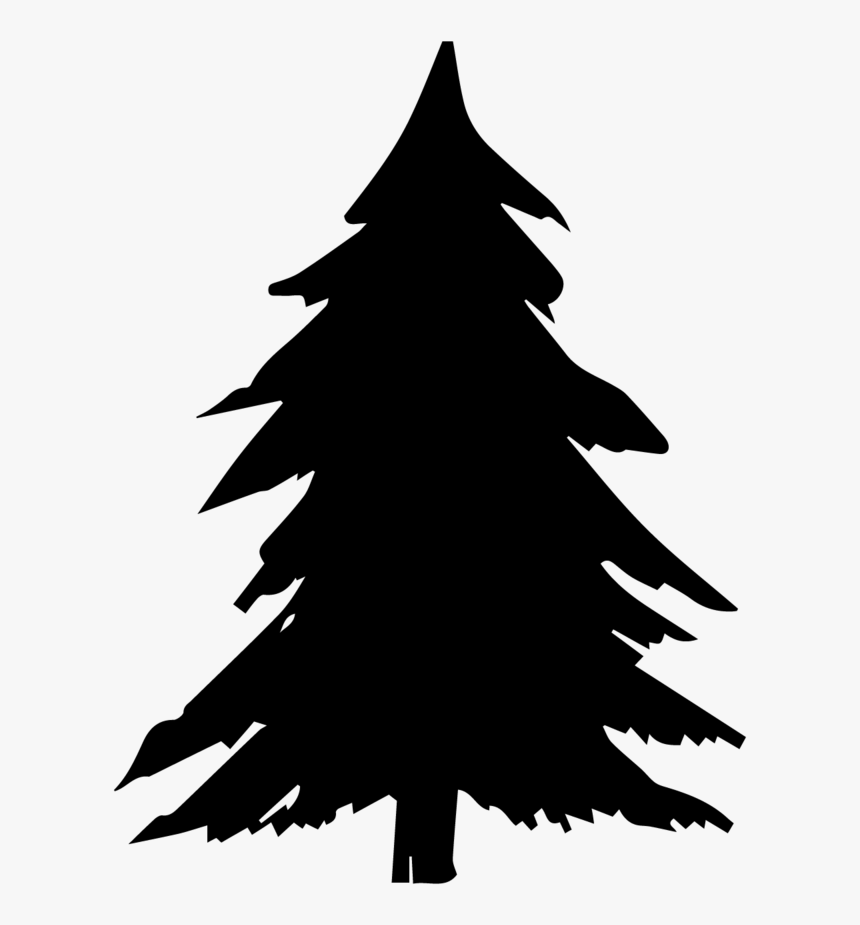 Transparent Shadow Clipart - Christmas Tree Silhouette Png, Png ...
