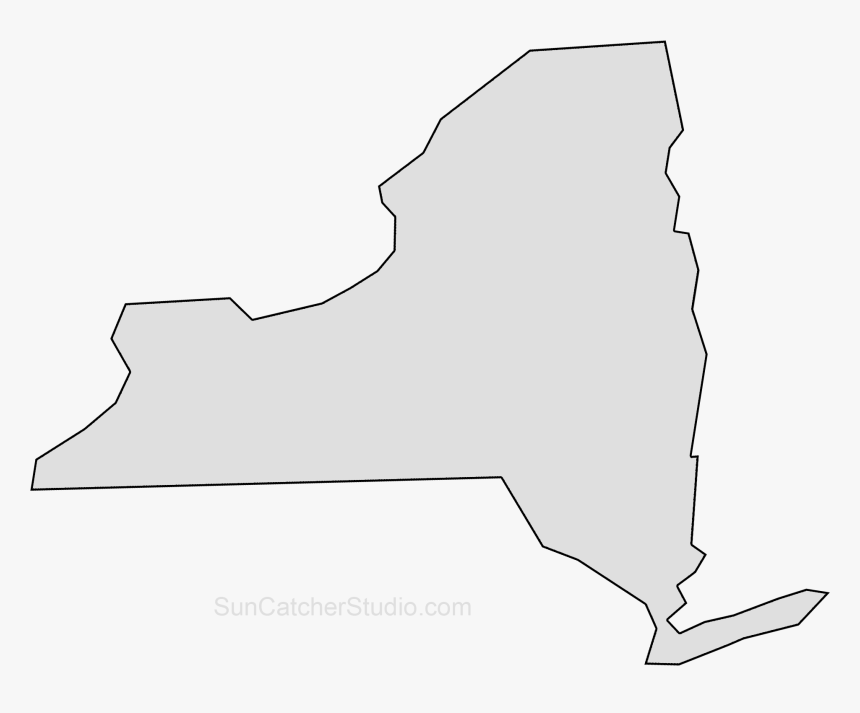 New York Map Shape, HD Png Download , Transparent Png Image - PNGitem