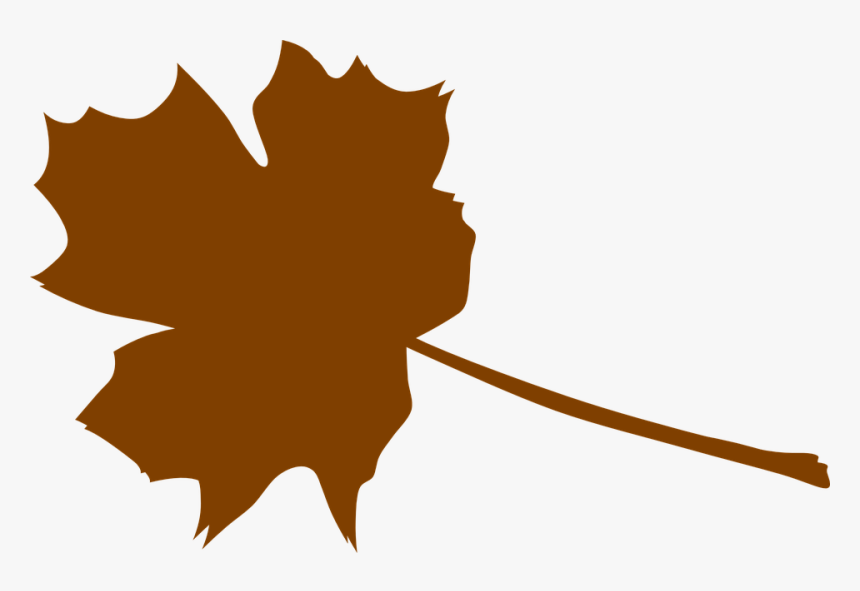Maple Leaf Brown Free - Brown Maple Leaf Clip Art, HD Png Download ...