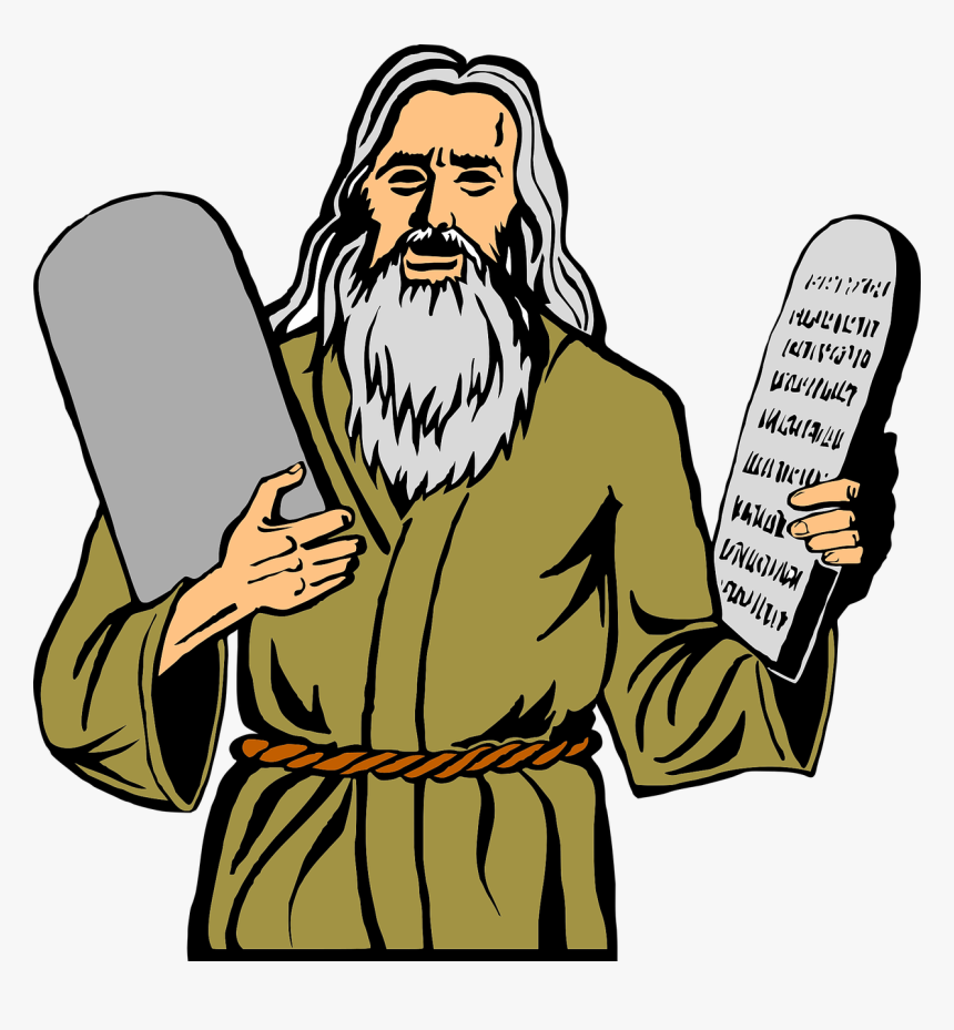 Moses-1564373 - Moses 10 Commandments Clipart, HD Png Download ...
