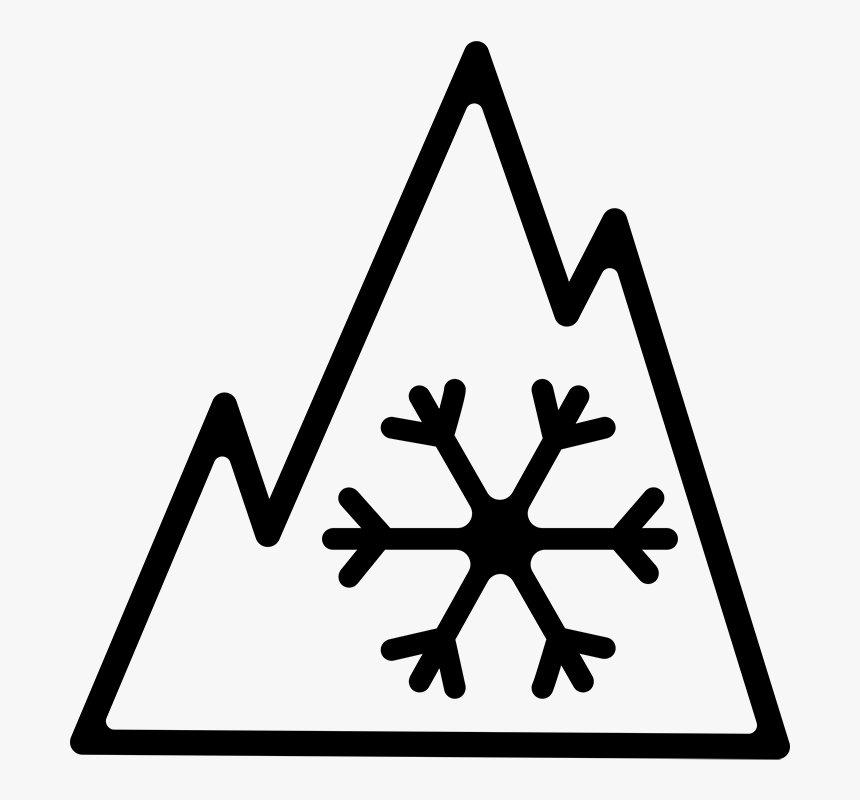 Three-peak Snowflake Symbol - Evergreen Snow Tires, HD Png Download ...