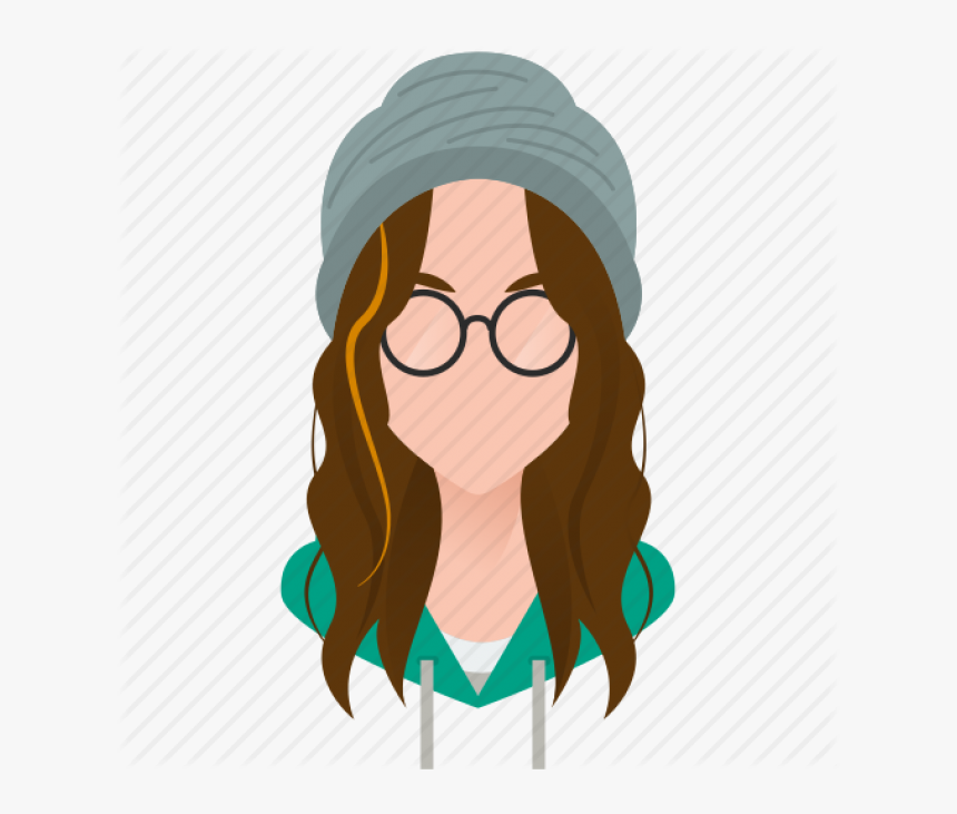 Girl With Glasses Icon , Png Download - Girl With Glasses Icon ...