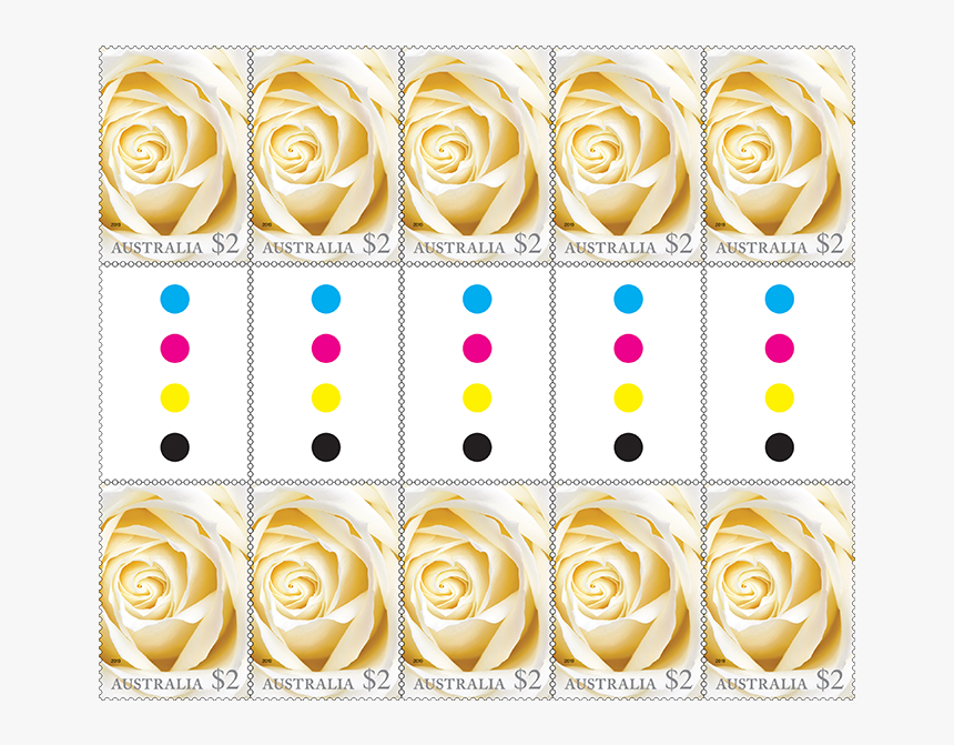 Gutter Strip 10 X $2 White Rose Stamps Product Photo - Floribunda, HD ...