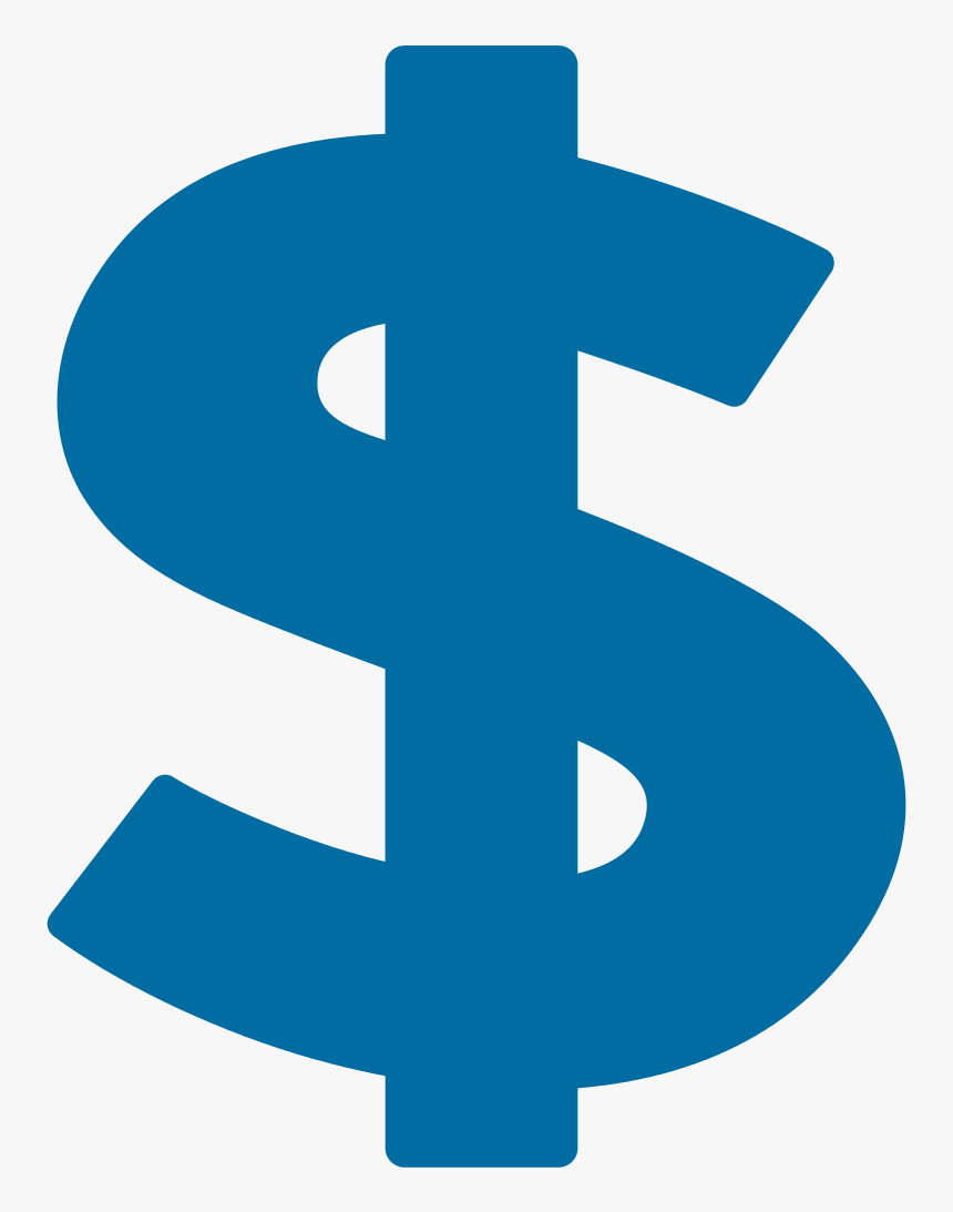 Blue Clipart Dollar Sign - Blue Dollar Sign Png, Transparent Png ...