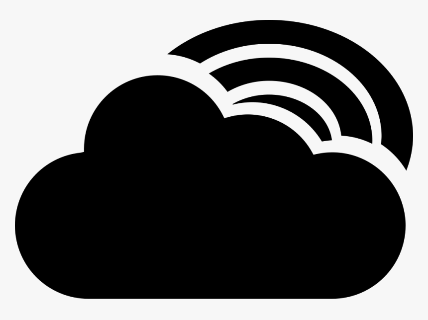 Rainbow Behind A Cloud - Icon, HD Png Download , Transparent Png Image ...