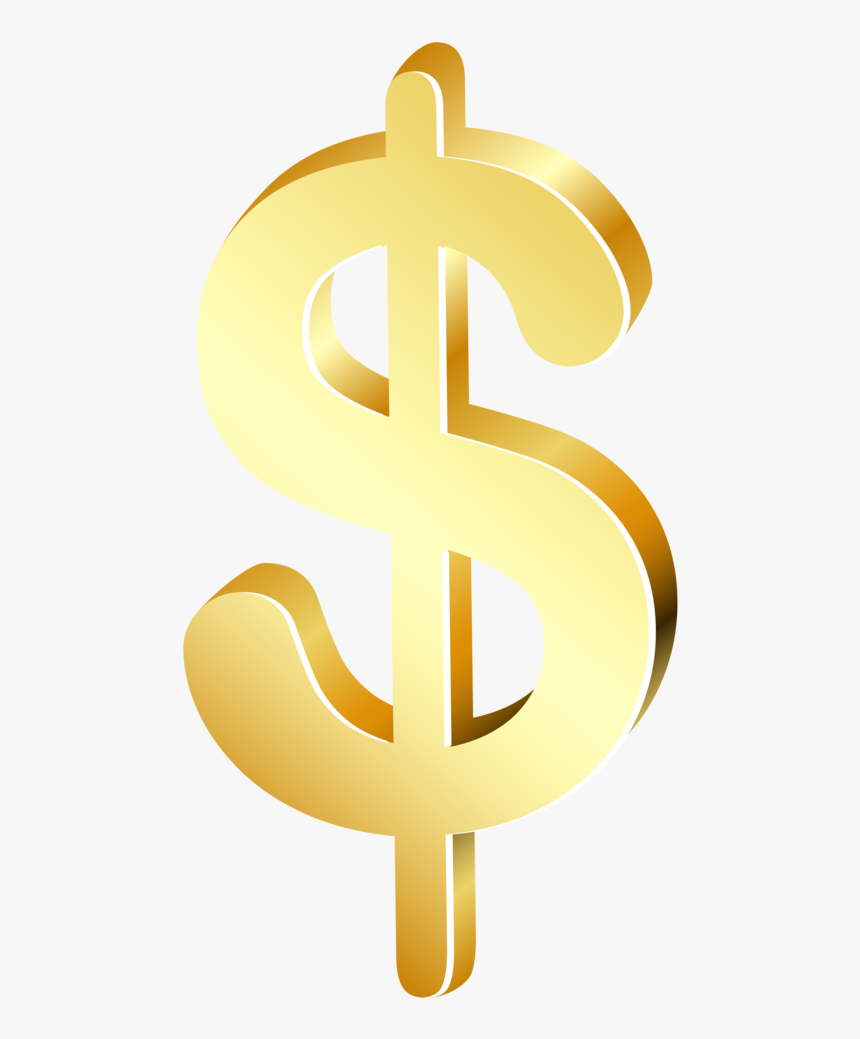 Golden Money Sign Clip Art