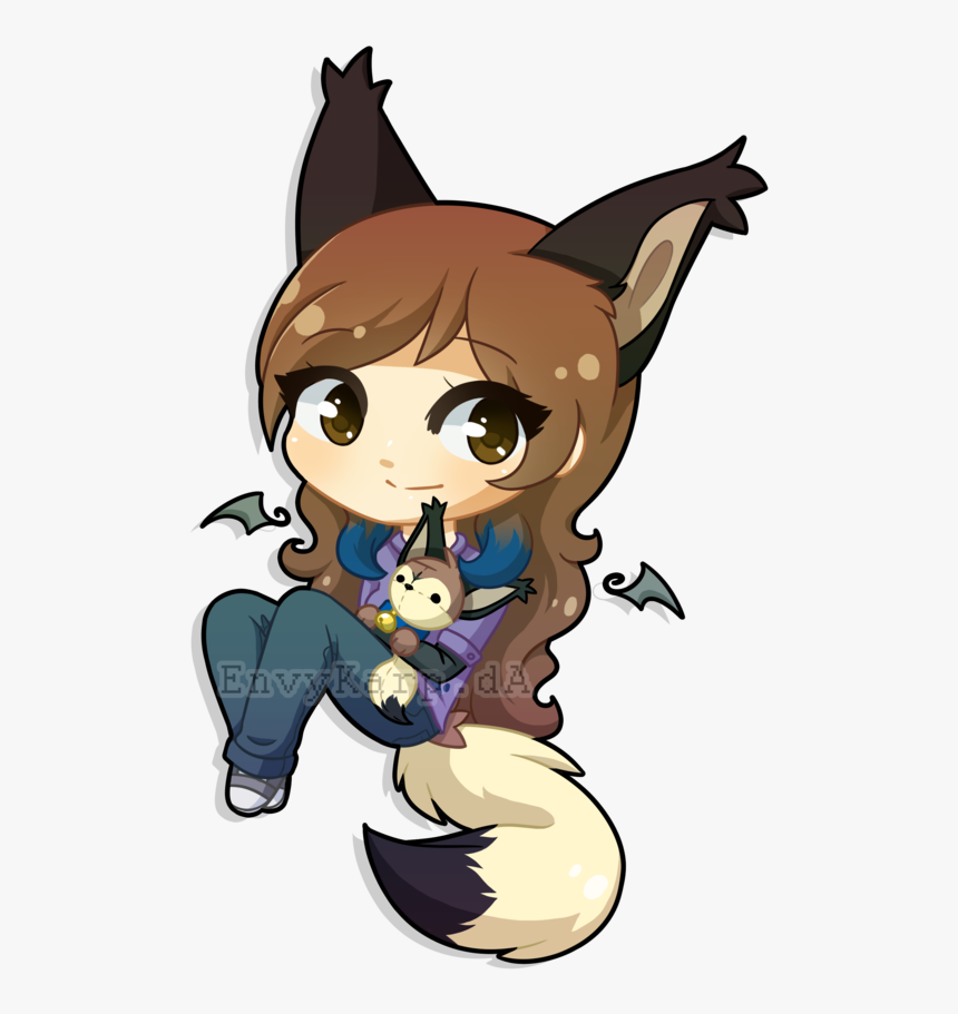 Chibi Fox By Envykarp - Cartoon Chibi Fox Drawing, HD Png Download ...