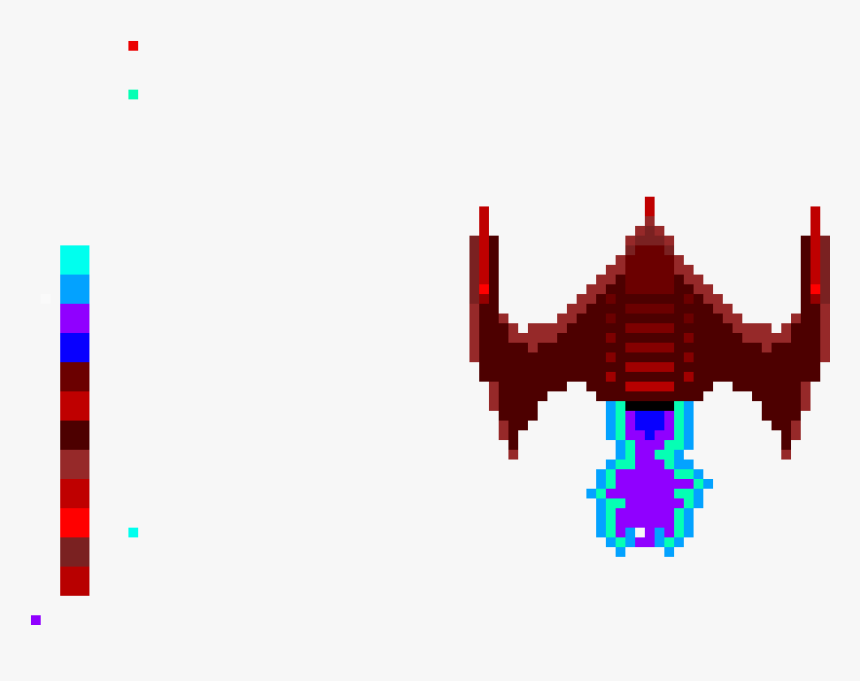 Enemy Spaceship Starcrossed - 8 Bit Enemy Spaceship, HD Png Download ...