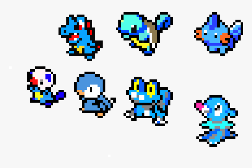 Transparent Water Pokemon Png - Pixel Art Water Pokemon, Png Download ...