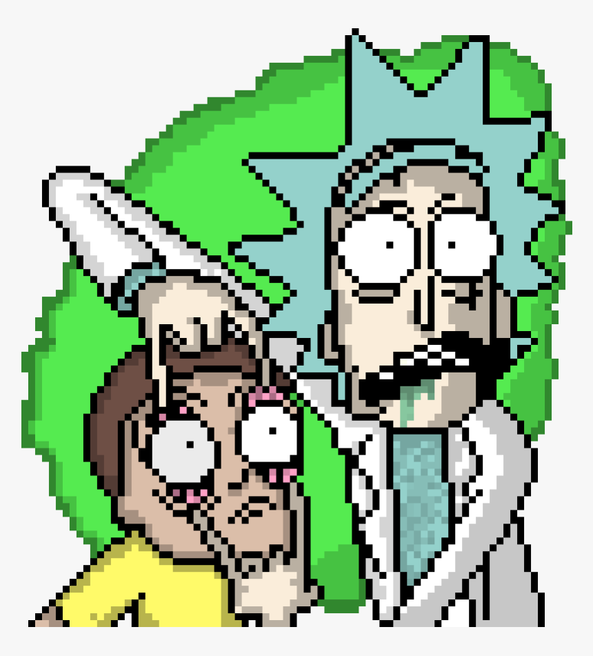 Rick And Morty - Rick And Morty Pixel Art, HD Png Download ...