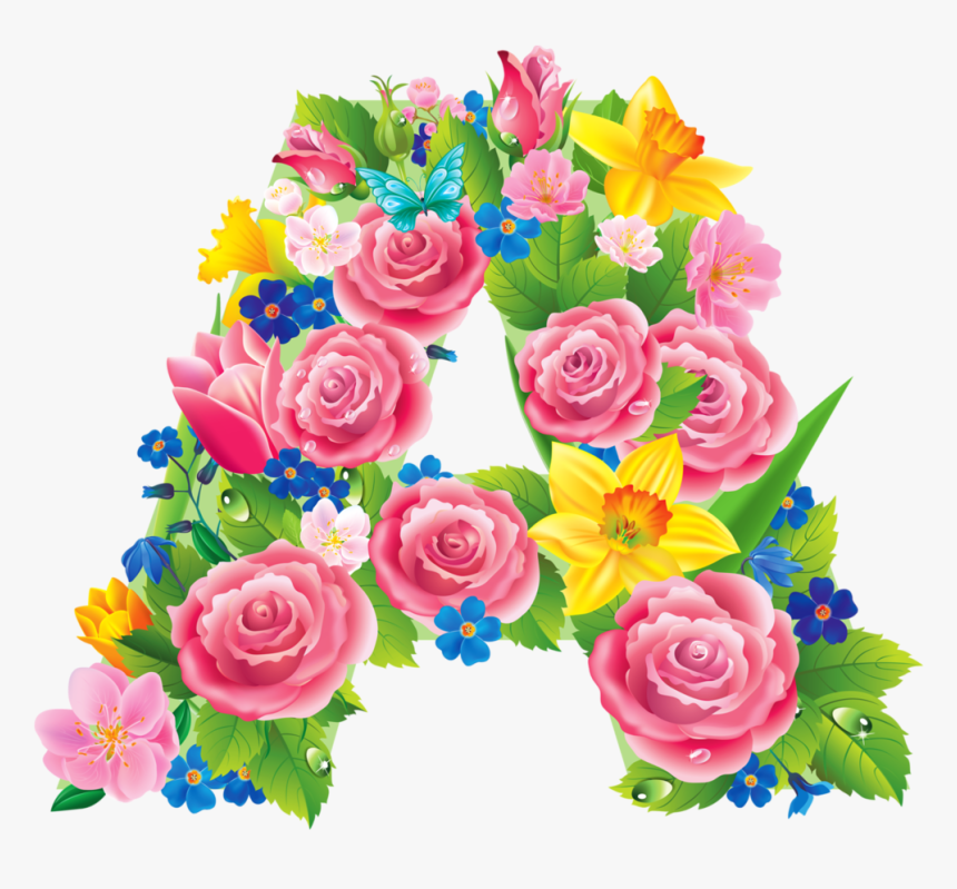 Primavera Letras Con Flores, HD Png Download , Transparent Png Image ...