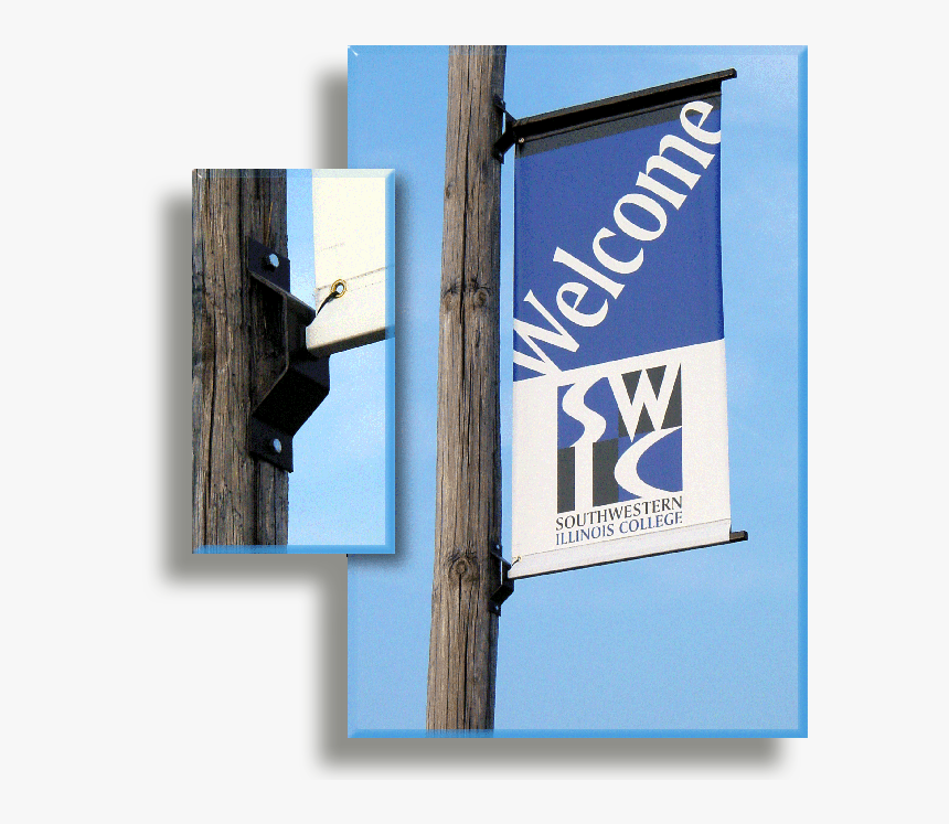 Transparent Street Sign Pole Png - Banner On A Telephone Pole, Png ...