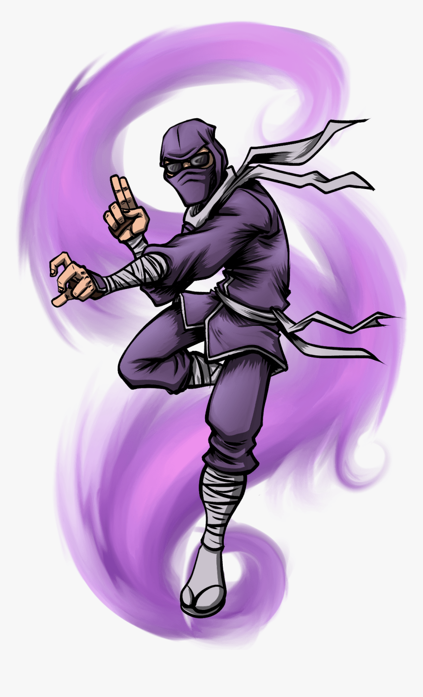 Purple Ninja Transparent - Purple Ninja, HD Png Download , Transparent ...