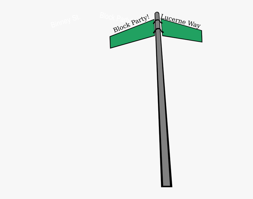 Transparent Block Party Clipart - Block Party Street Sign, HD Png ...
