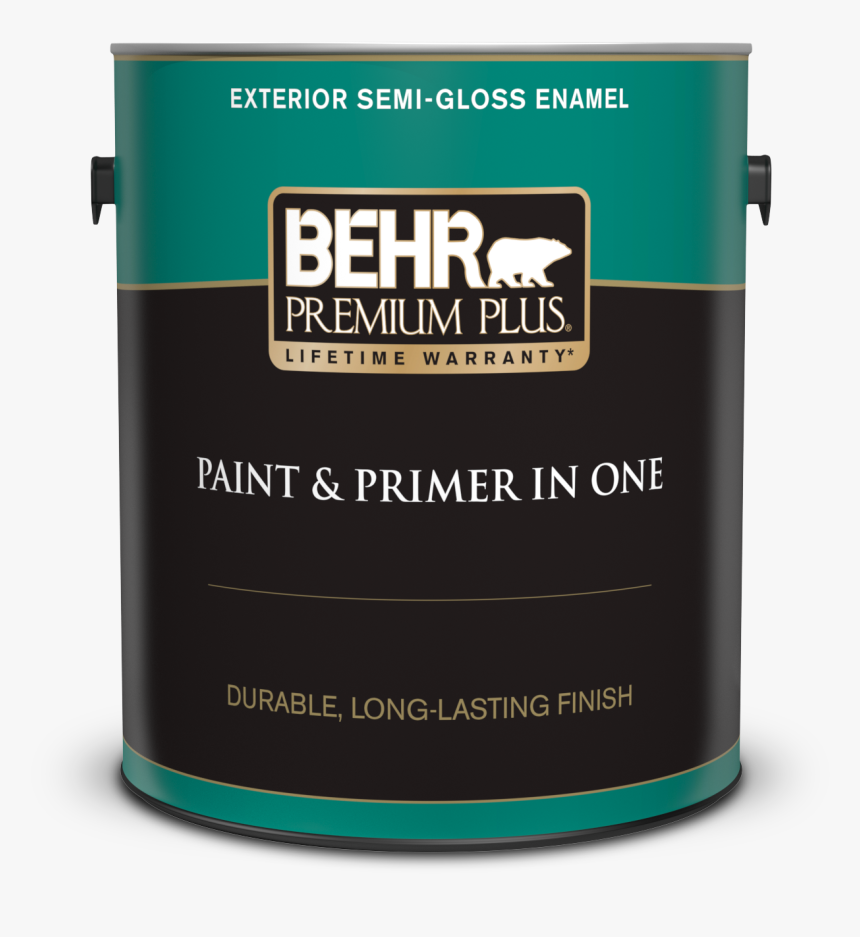 Can Of Behr Paint And Primer In One Exterior Semi-gloss - Behr Paint ...