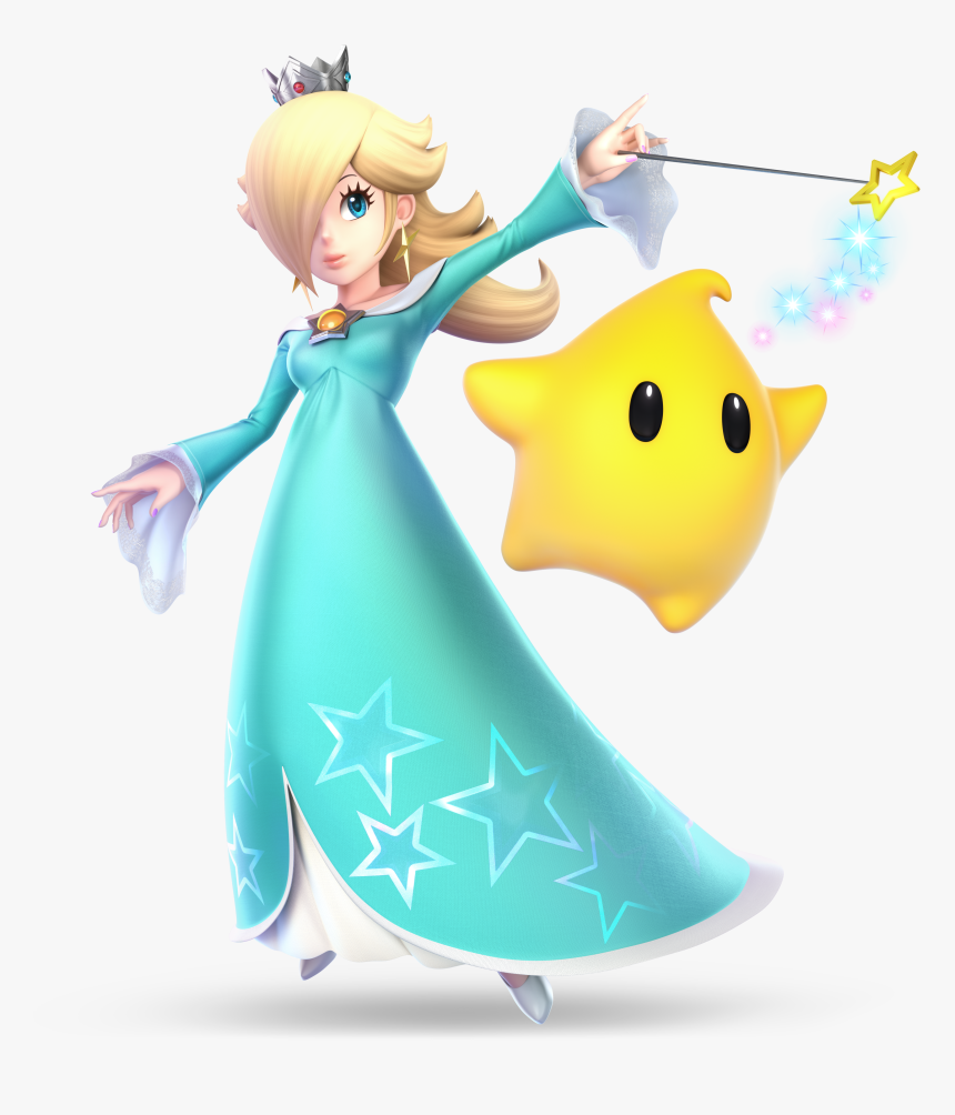 Princess Peach Clipart Confused - Super Smash Bros Ultimate Rosalina ...