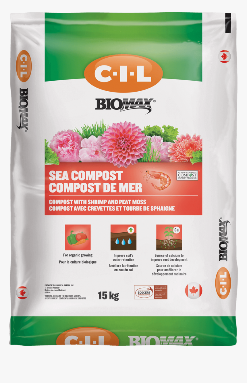 Cil Biomax Sea Compost 1 1 - Biomax Manure Compost, HD Png Download ...