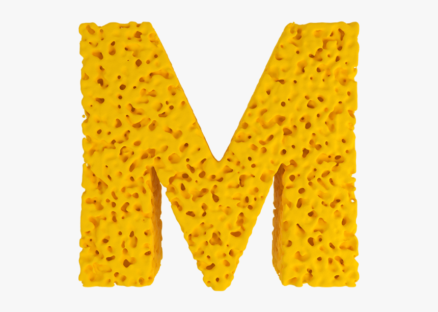 Yellow Sponge Font - Sponge 3d Letter, HD Png Download , Transparent ...