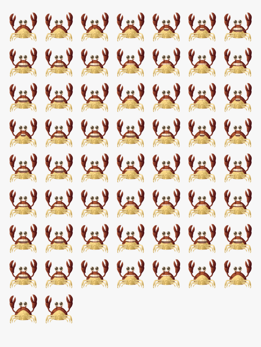Crab Walking Animation Sheet, Hd Png Download - Crab Sprite Sheet ...