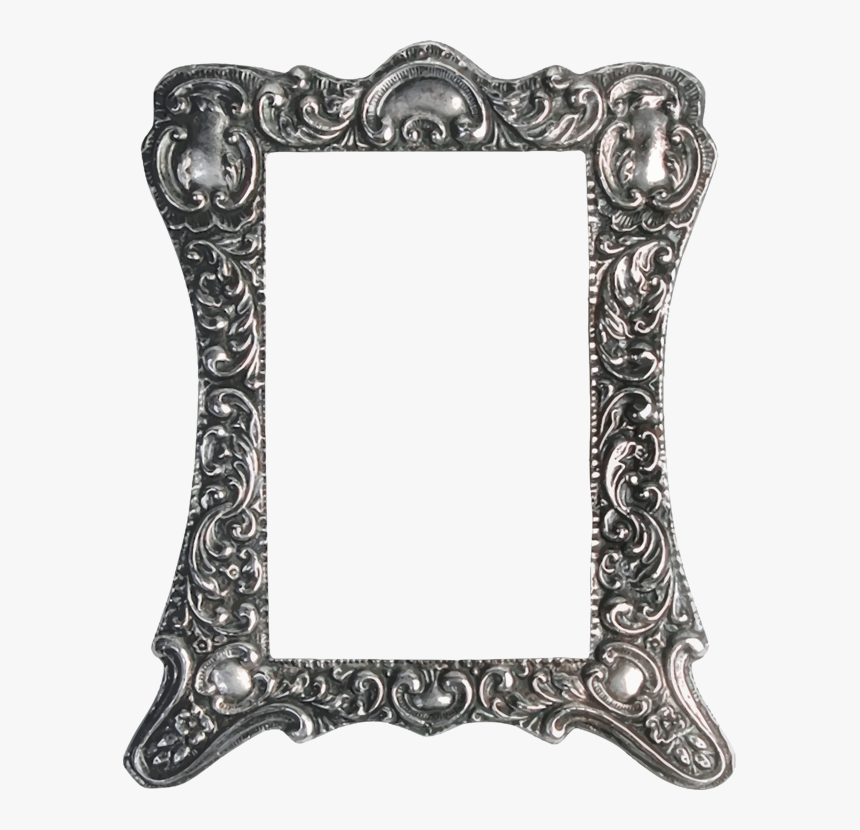 Picture Frame,metal,silver - Golden Frame Hd Png, Transparent Png ...