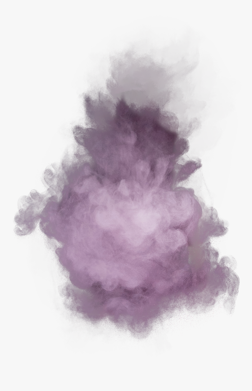 Drawn Explosions Colored Smoke - Purple Powder Explosion Transparent ...