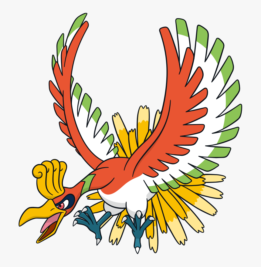 Transparent Ho Oh Png - Pokemon Ho Oh, Png Download , Transparent Png ...